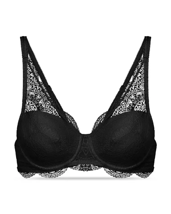 Simone Perele Karma 3d Molded Lace Spacer Bra - Black