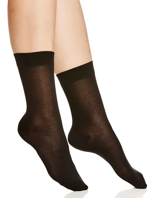 Falke Cotton Touch Crew Socks - Black