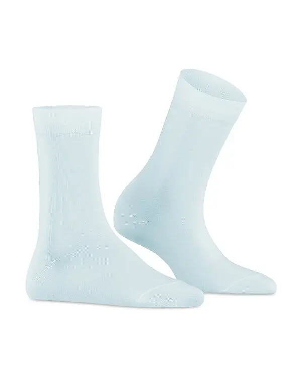 Falke Cotton Touch Crew Socks - Light Blue