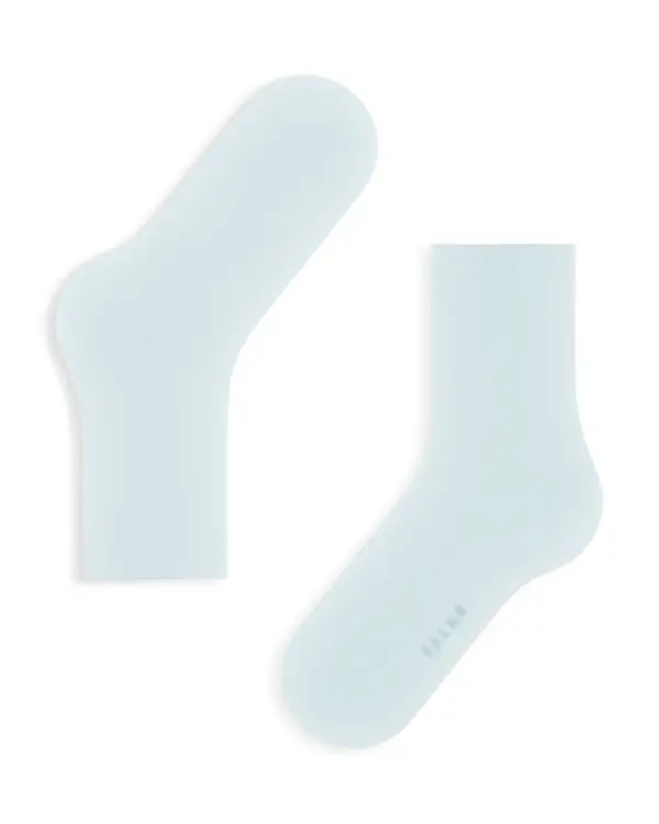 Falke Cotton Touch Crew Socks - Light Blue