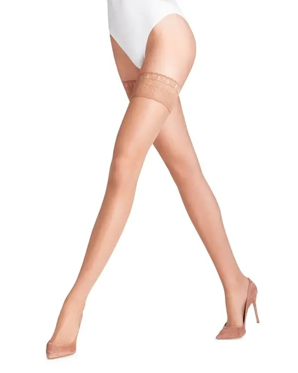 Falke Lunelle 8 Sheer Stay-up Thigh-highs - Powder