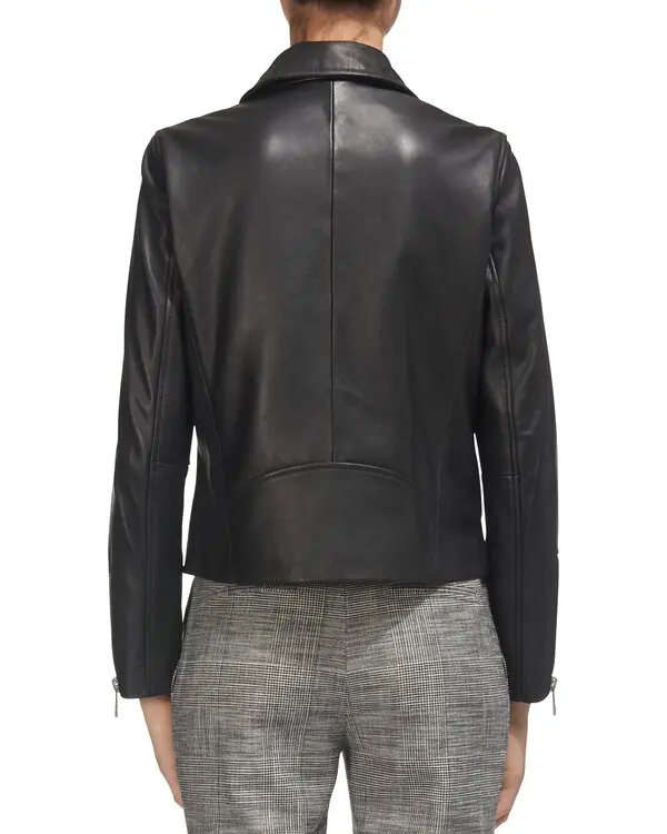 Whistles Agnes Leather Moto Jacket