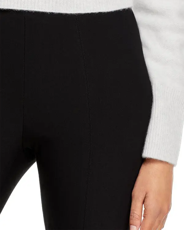 Vince Stitch Front Seamed Trousers - Black