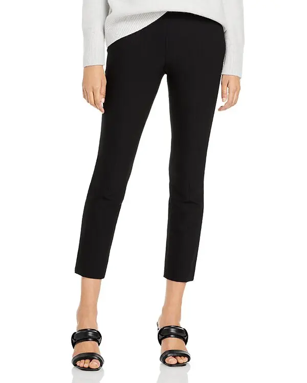 Vince Stitch Front Seamed Trousers - Black
