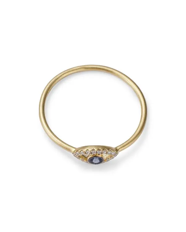 Meira T 14k Yellow Gold Evil Eye Ring