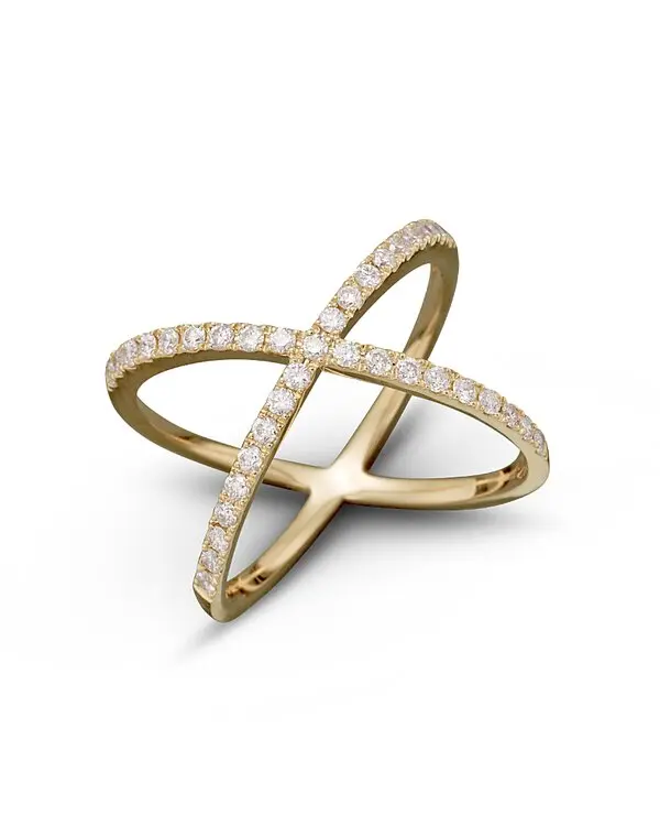 Bloomingdale'S Diamond "x" Band - White/gold