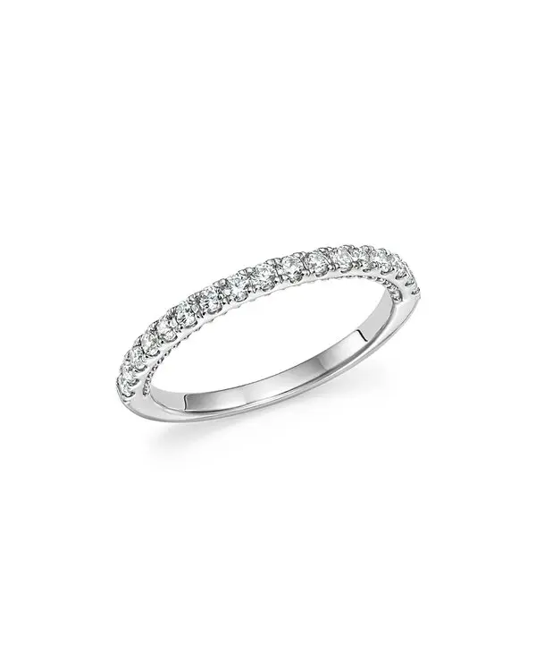 Bloomingdale'S Diamond And 14k Gold Band, 0.35 Tcw - White