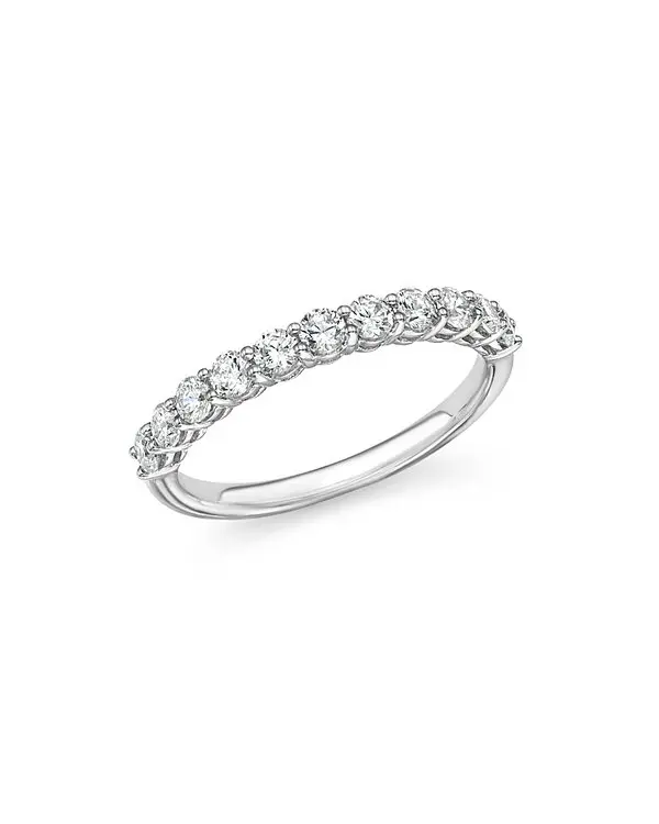 Bloomingdale'S Diamond Band In 14k Gold, .75 Tcw - White