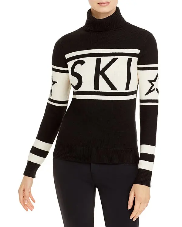 Perfect Moment Schild Ski Turtleneck Sweater - Black