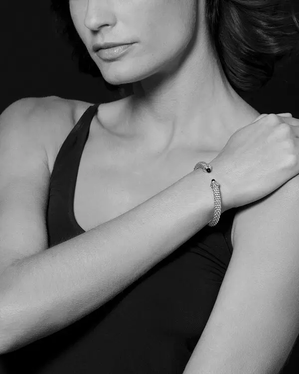 Lagos 18k Gold And Sterling Silver Rittenhouse Onyx Cuff 8mm
