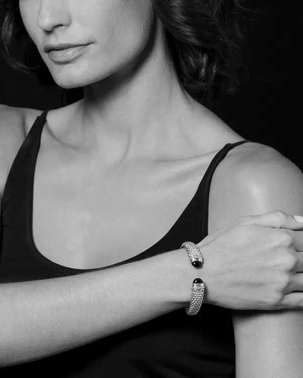 Lagos 18k Gold And Sterling Silver Rittenhouse Onyx Cuff