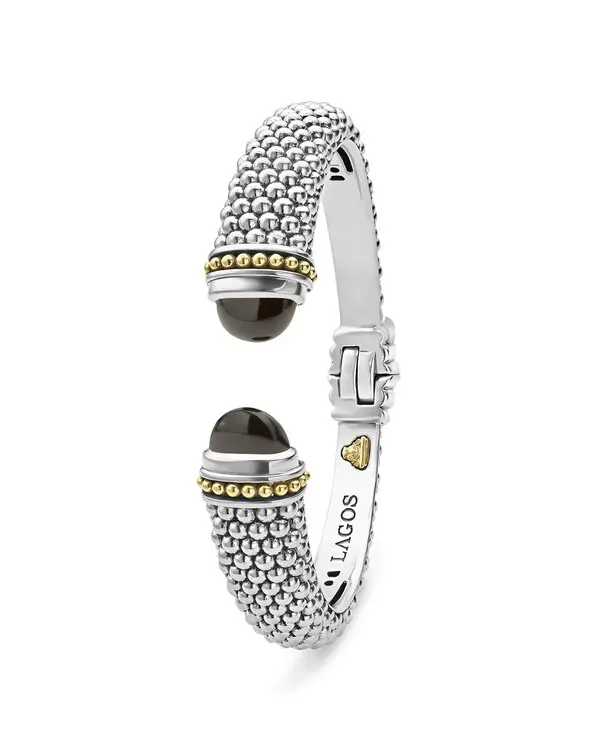 Lagos 18k Gold And Sterling Silver Rittenhouse Onyx Cuff