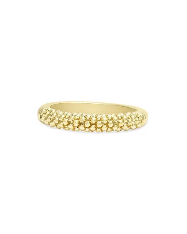 Lagos 18k Beaded Ring