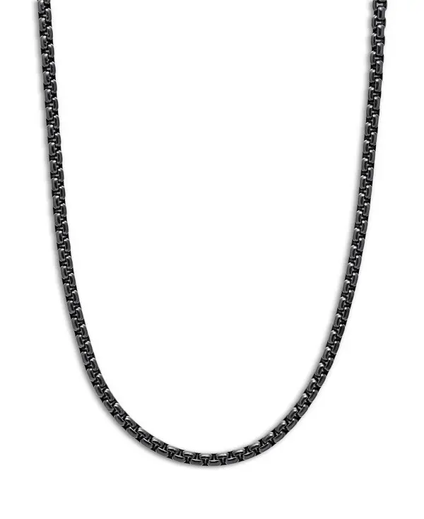 David Yurman Box Chain Necklace - Black