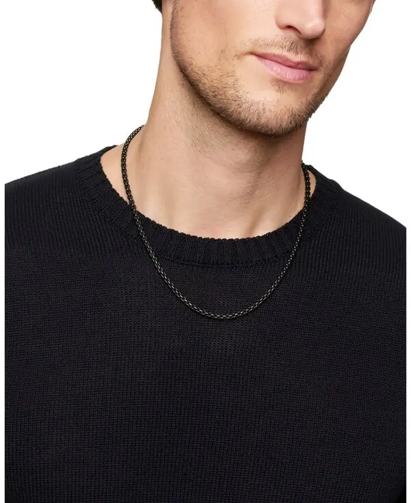 David Yurman Box Chain Necklace - Black