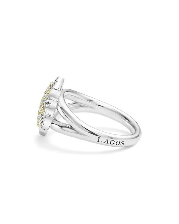Lagos 18k Gold And Sterling Silver North Star Diamond Ring