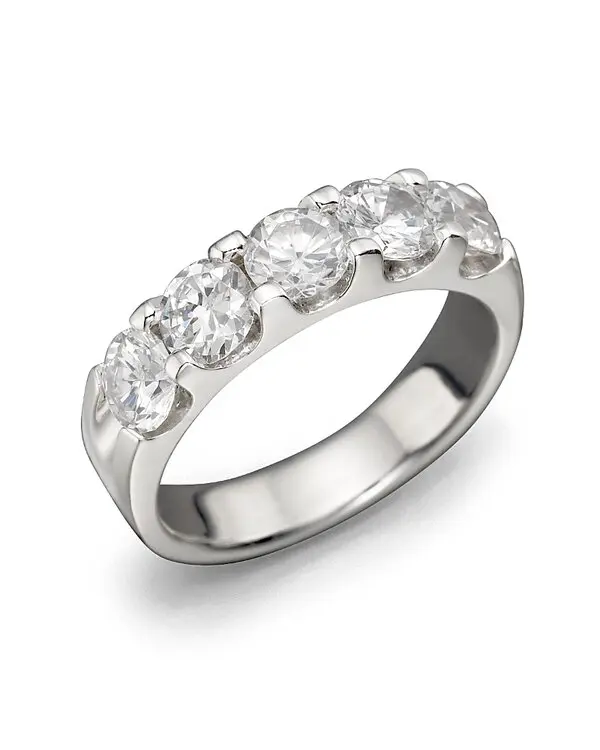 Bloomingdale'S Certified Diamond Stone Band 2.0 Tcw - White Gold