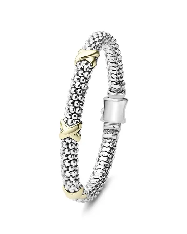 Lagos 18k Gold & Sterling Silver Embrace Rope Bracelet - Gold/silver