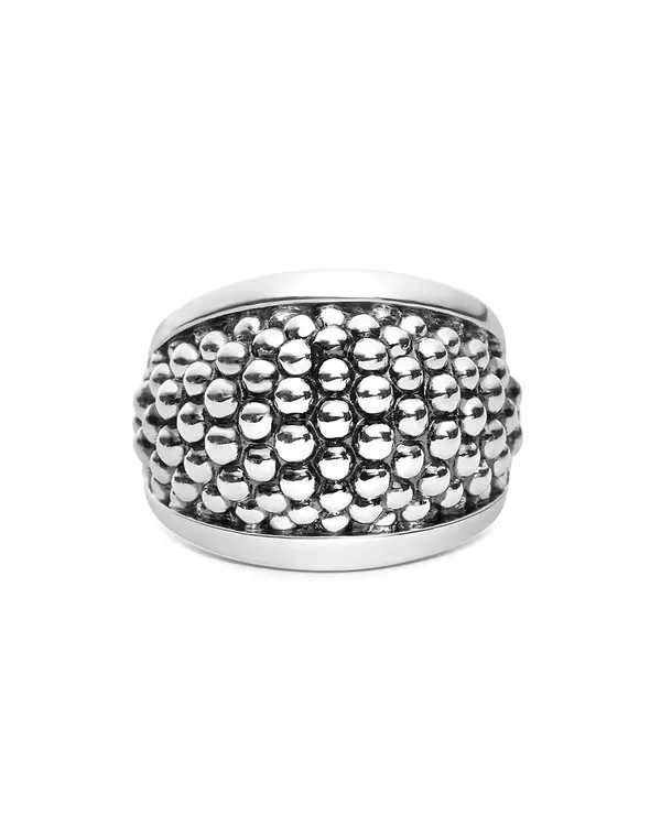 Lagos Sterling Caviar Domed Ring