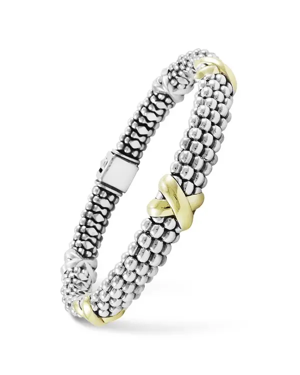 Lagos 18k Yellow Gold And Sterling Silver Embrace Bracelet - Gold/silver