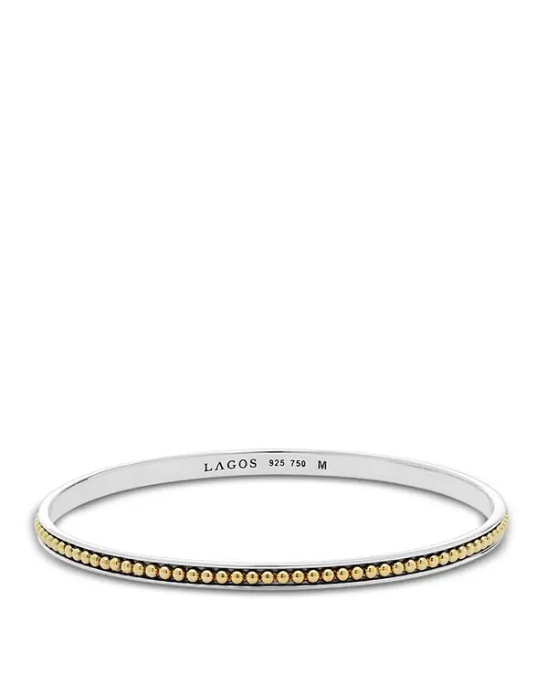 Lagos 18k Gold And Sterling Silver Enso Bangle Bracelet - Gold/silver