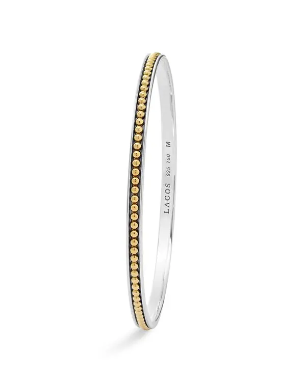 Lagos 18k Gold And Sterling Silver Enso Bangle Bracelet
