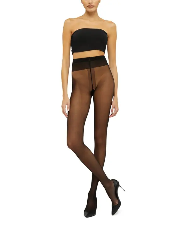 Wolford Individual 10 Sheer Tights - Black