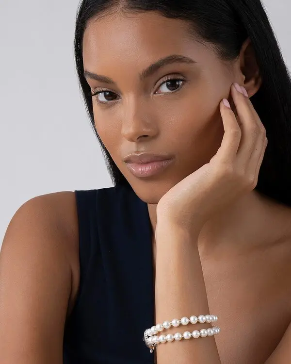 Lagos Sterling Silver Luna Cultured Pearl Bracelet