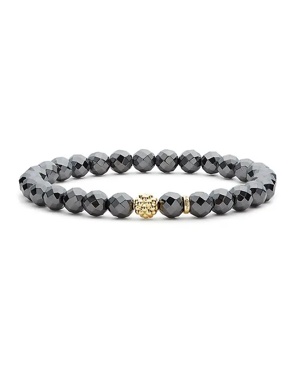 Lagos Caviar Icon Bracelet - Hematite