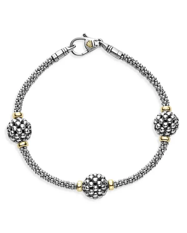 Lagos Sterling Silver Caviar Station Bracelet