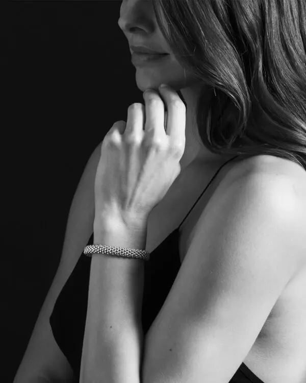 Lagos Sterling Caviar Oval Rope Bracelet - Silver