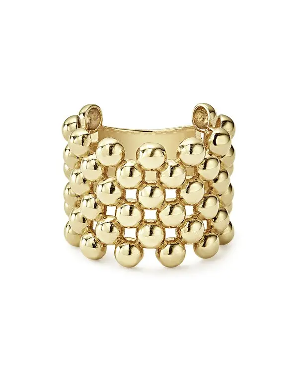Lagos Caviar Collection 18k Beaded Ring