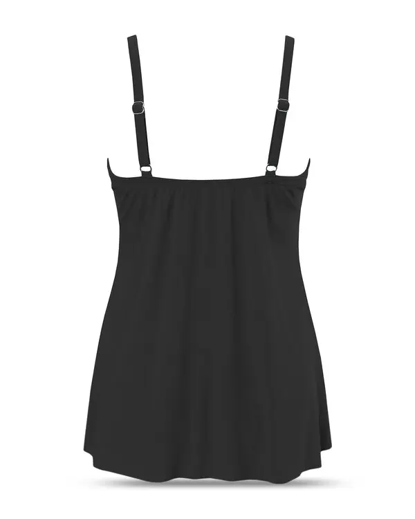 Miraclesuit So Riche Marina Tankini Top - Black