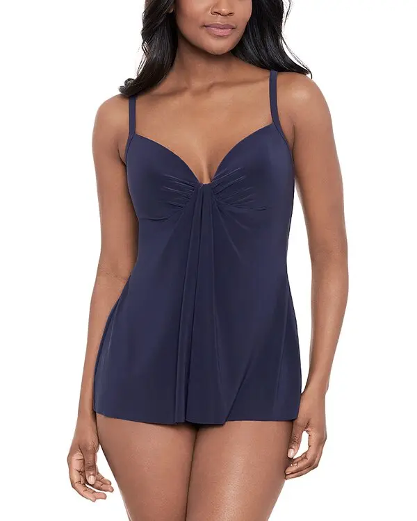 Miraclesuit So Riche Marina Tankini Top - Midnight Blue