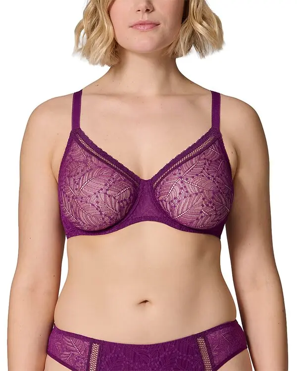 Simone Perele Comete Full Coverage Lace Bra - Blackberry