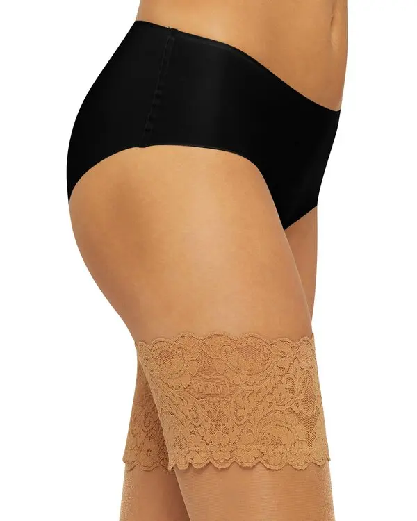Wolford Satin Touch Stay-up Thigh Highs - Gobi