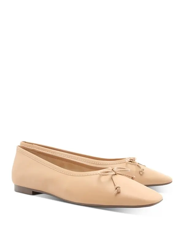 Schutz Arissa Slip-on Flats - Honey Beige Leather