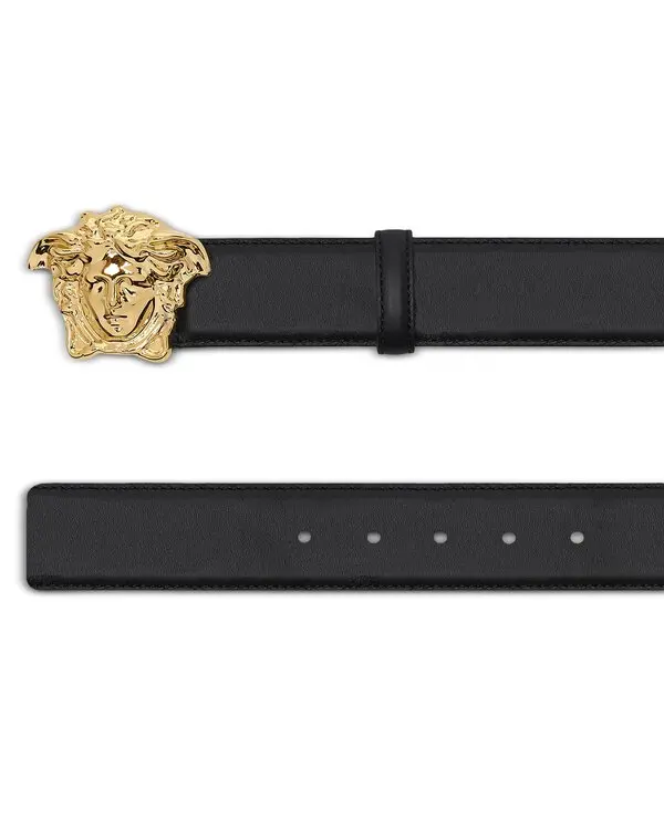 Versace Medusa Buckle Leather Belt