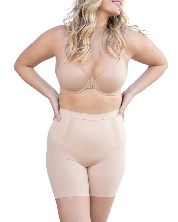 Spanx Oncore Mid-thigh Shorts - Soft Nude