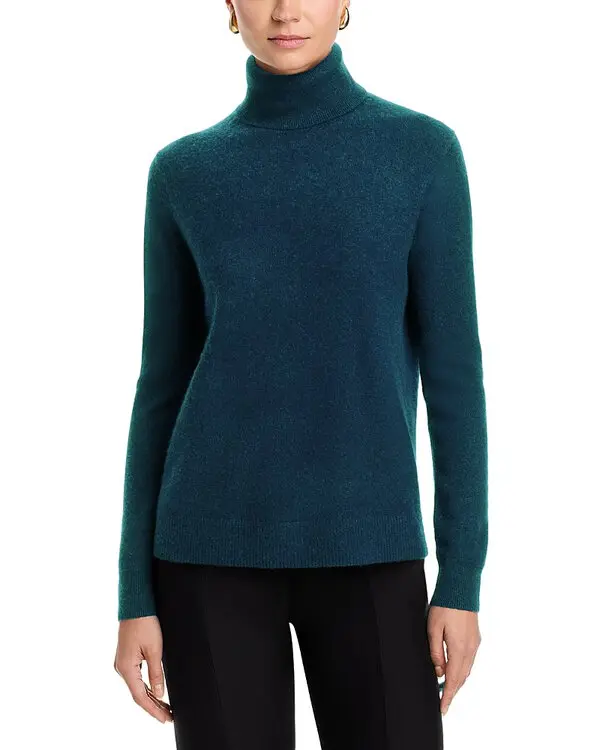 Bloomingdale'S Cashmere Turtleneck Sweater - Bottle Green