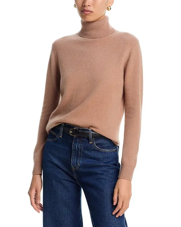 Bloomingdale'S Cashmere Turtleneck Sweater - Camel