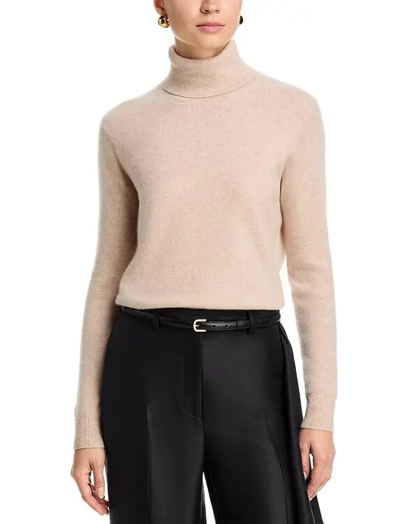 Bloomingdale'S Cashmere Turtleneck Sweater - Heather Oatmeal