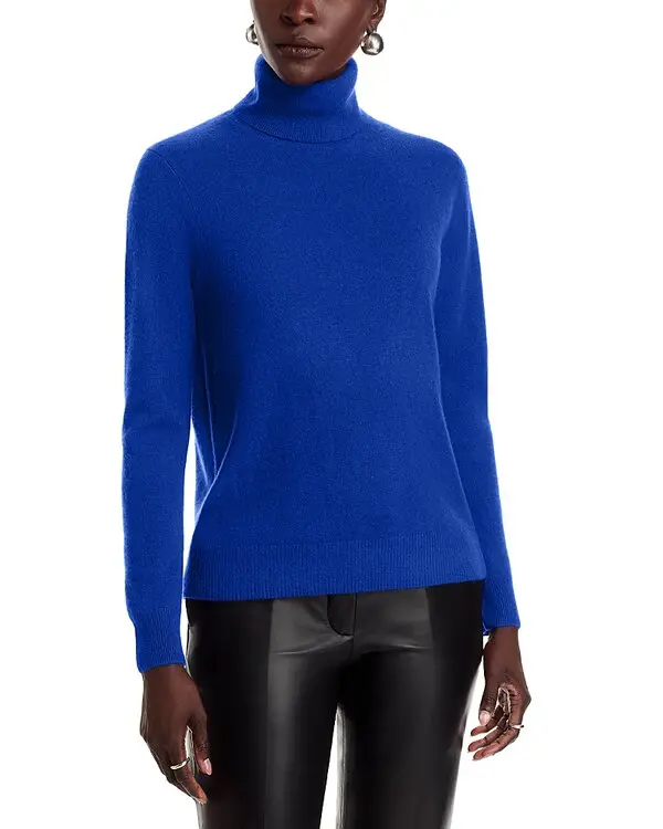 Bloomingdale'S Cashmere Turtleneck Sweater - Night Ocean