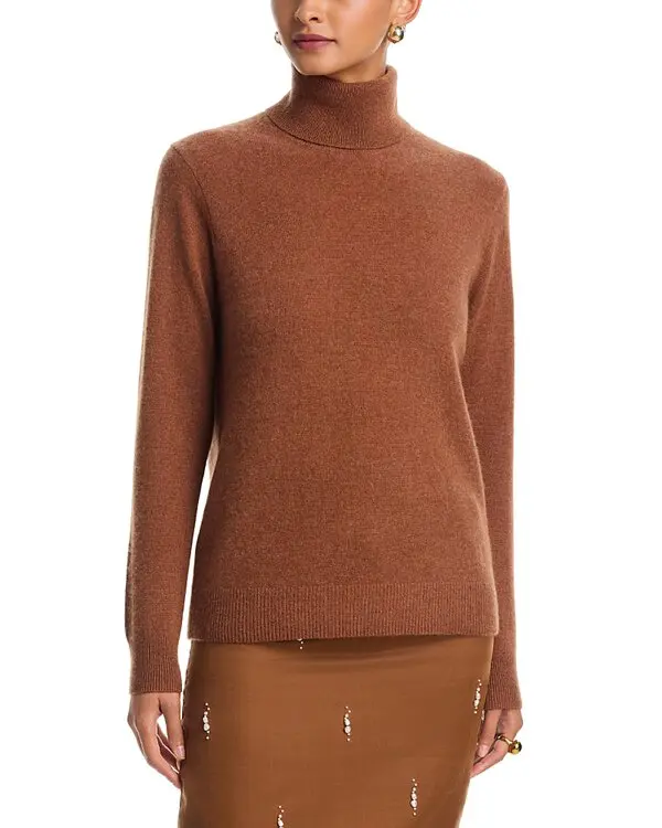 Bloomingdale'S Cashmere Turtleneck Sweater - Nutmeg
