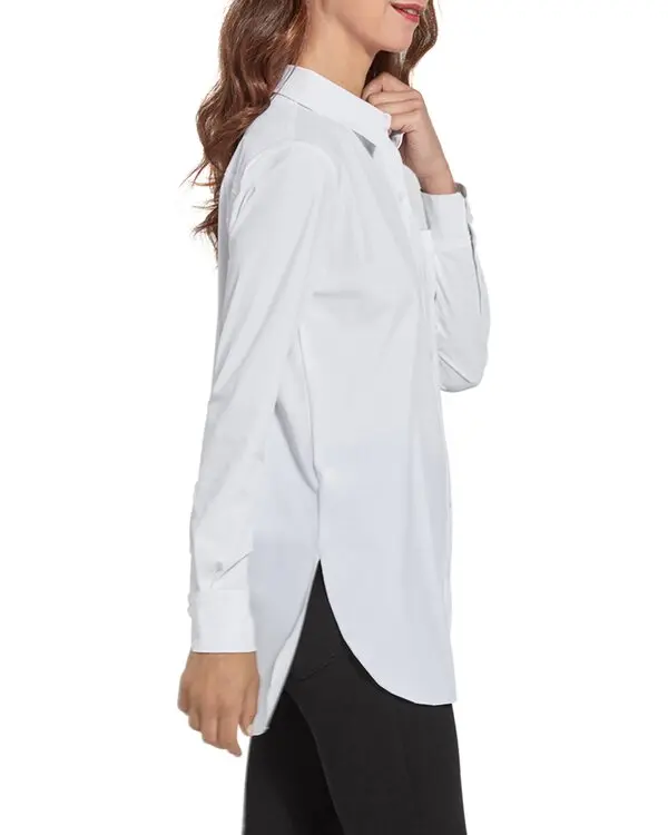 Lyssé Schiffer Long Sleeve Button Down Top - White