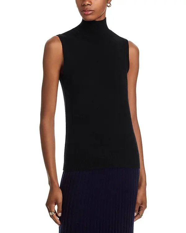 Bloomingdale'S C Exclusive Sleeveless Cashmere Sweater - Black