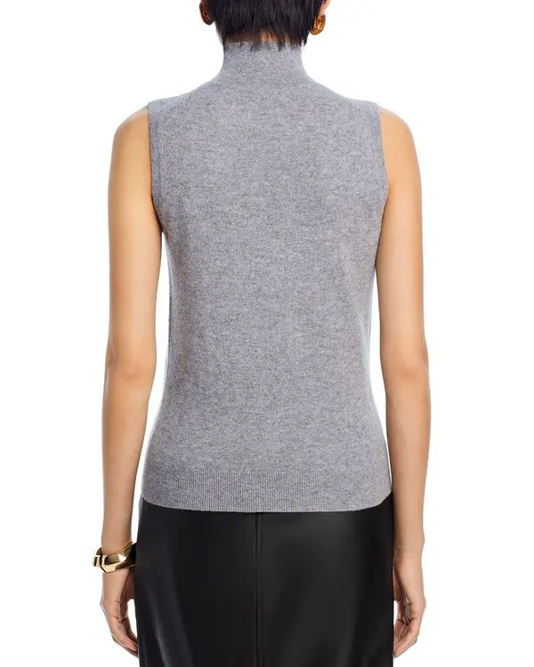 Bloomingdale'S C Sleeveless Cashmere Sweater - Medium Gry