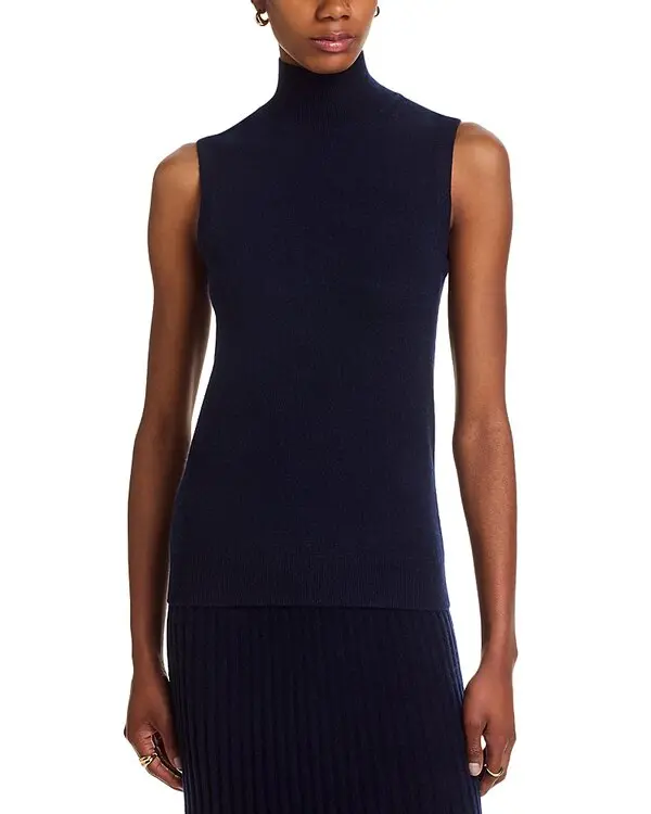 Bloomingdale'S C Exclusive Sleeveless Cashmere Sweater - Navy