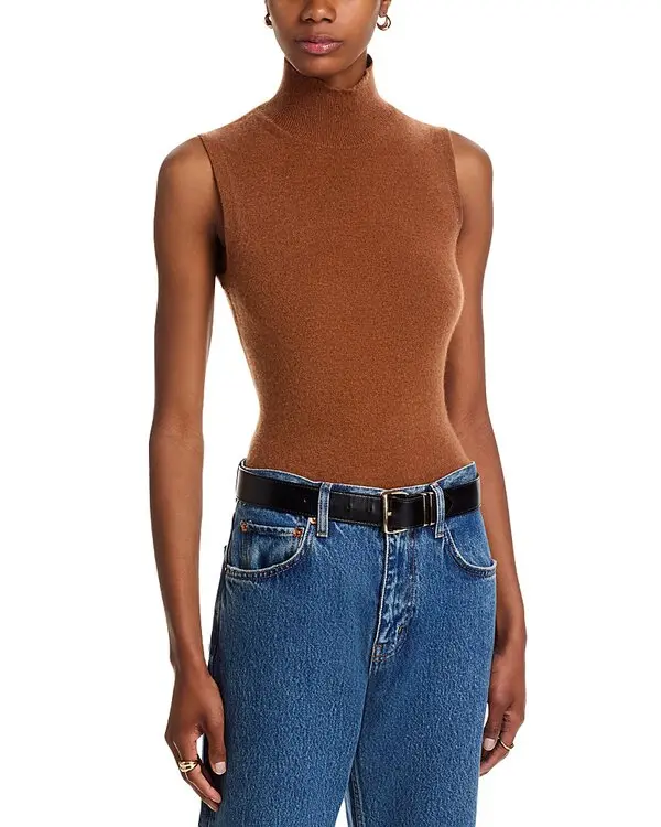 Bloomingdale'S C Exclusive Sleeveless Cashmere Sweater - Nutmeg