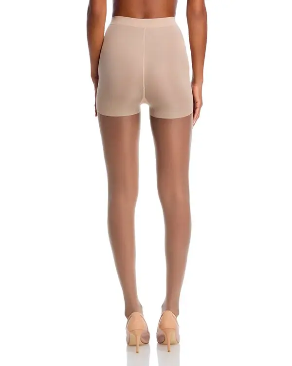 Hue So Silky Sheer Control Top Tights - Natural